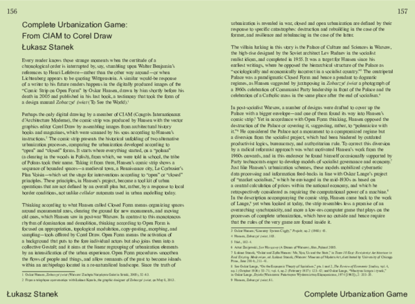 (PDF) Complete Urbanization Game: From CIAM to Corel Draw