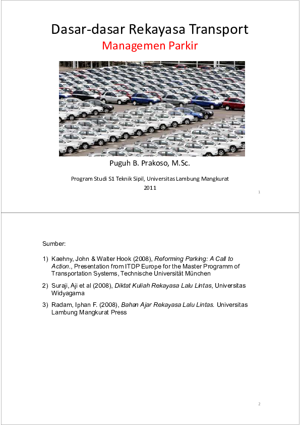 Pdf Dasar Dasar Rekayasa Transport