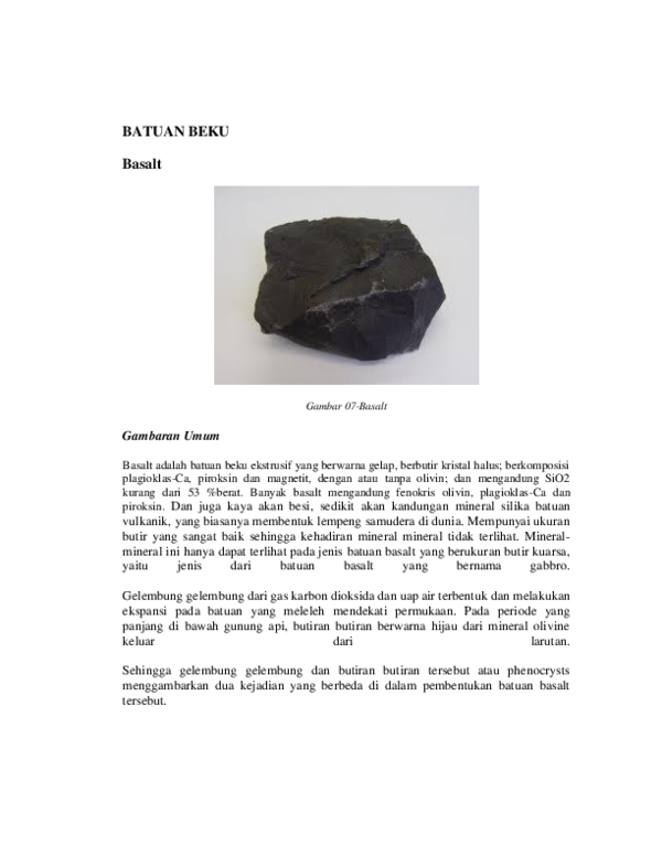 (DOC) Batuan Basalt