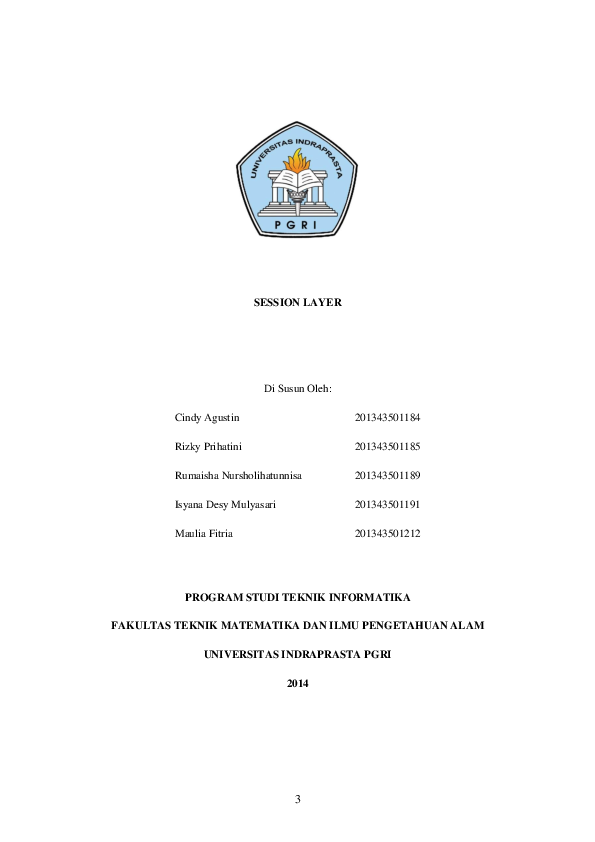 (DOC) SESSION LAYER - JARKOM