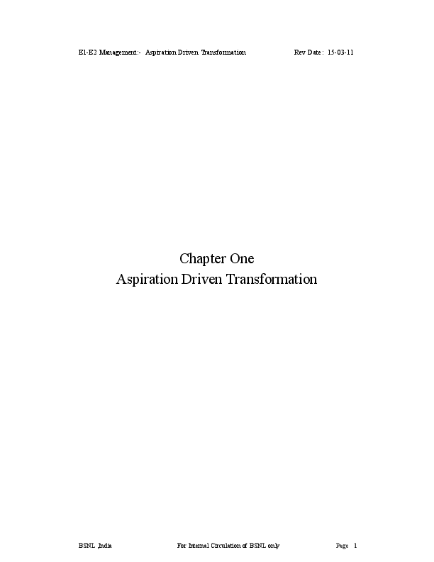 (PDF) E1-E2 Management:-Aspiration Driven Transformation Rev Date: 15-03-11 Chapter One ...