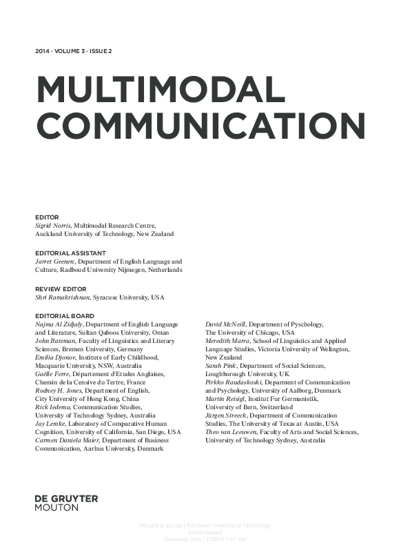 (PDF) Multimodal Communication 3(2)