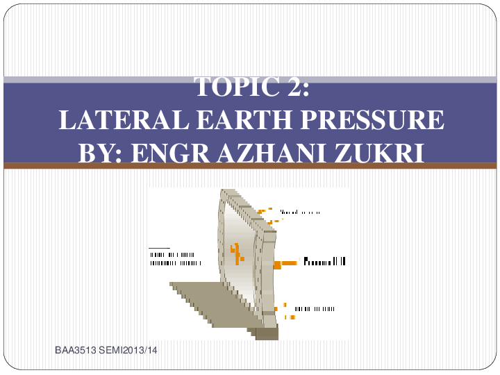 (PDF) LATERAL EARTH PRESSURE