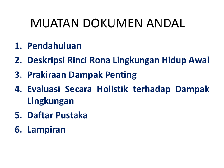(PPT) MUATAN DOKUMEN AMDAL