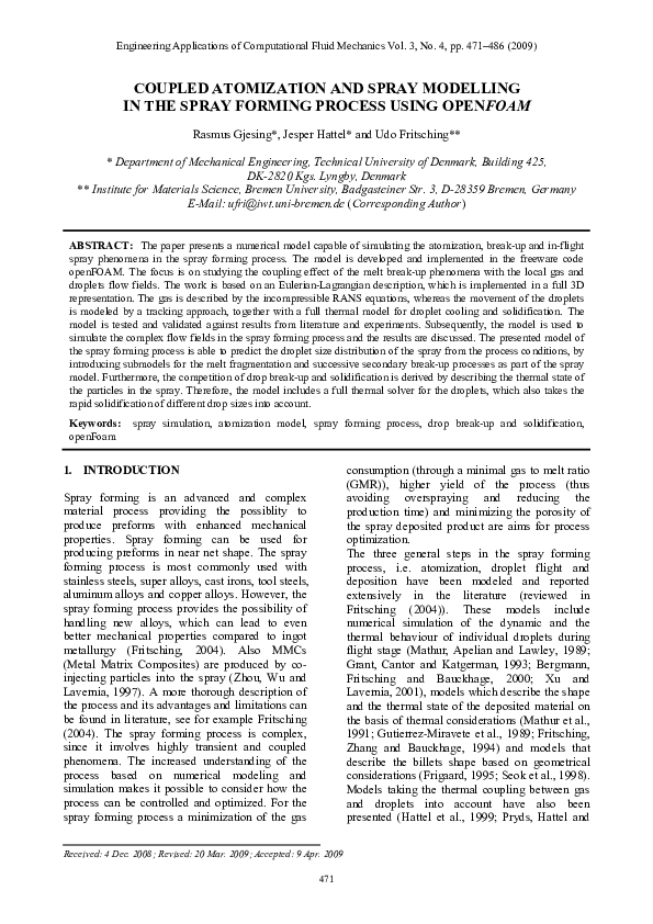 (PDF) Engineering Applications of Computational Fluid Mechanics Vol COUPLED ATOMIZATION AND ...