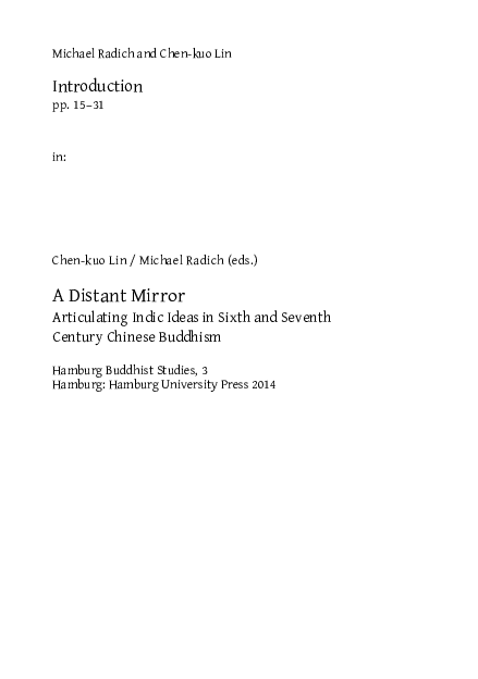 (PDF) Michael Radich and Chen-Kuo Lin. "Introduction."