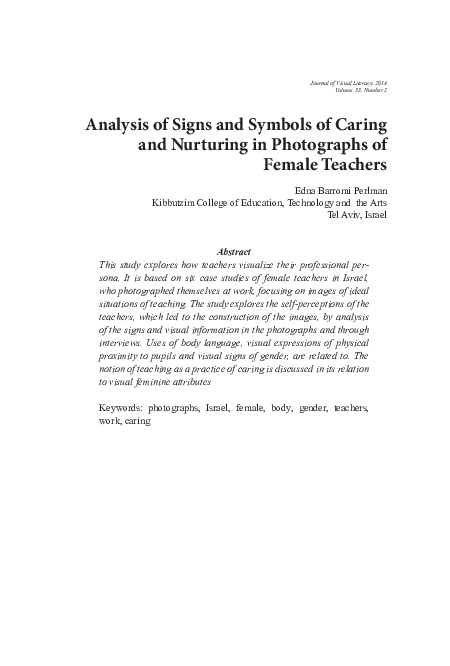 (PDF) Analysis of Signs and Symbols of Caring and Nurturing in ...