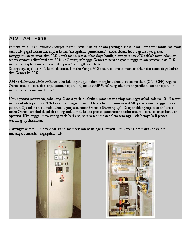 (DOC) ATS -AMF Panel