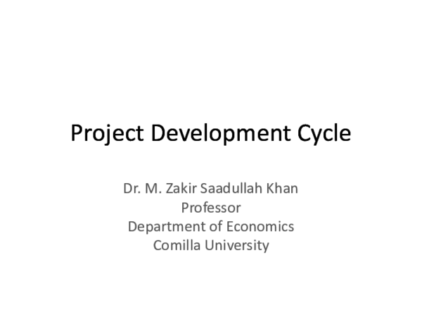 (PPT) 02 Project Development Cycle