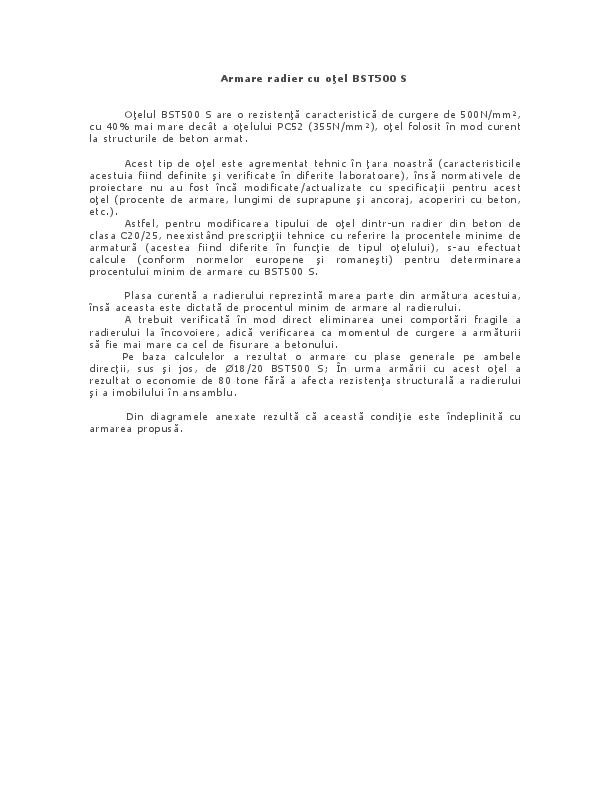 (PDF) Armare radier cu otel BST500 S