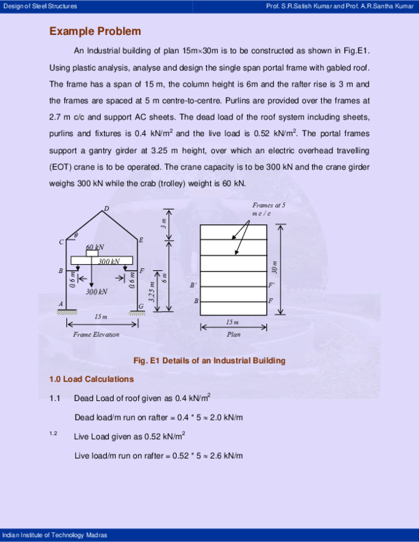 (PDF) Design of Steel Structures Example Problem