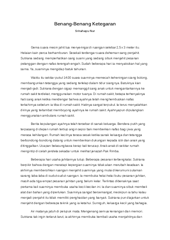 (DOC) Benang-Benang Ketegaran