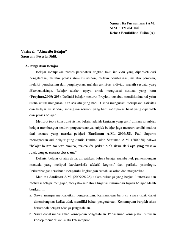 (DOC) Variabel dimensi dan indikator