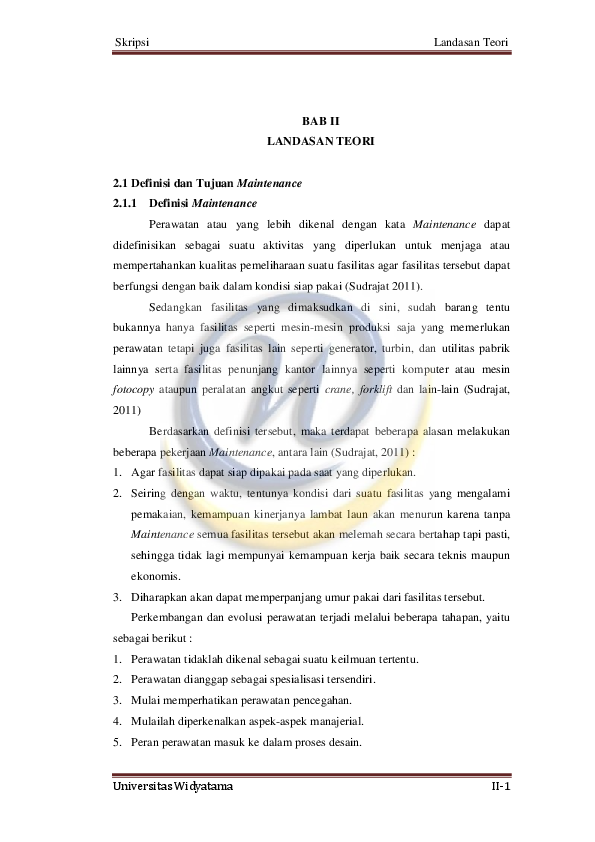 (PDF) Skripsi Landasan Teori