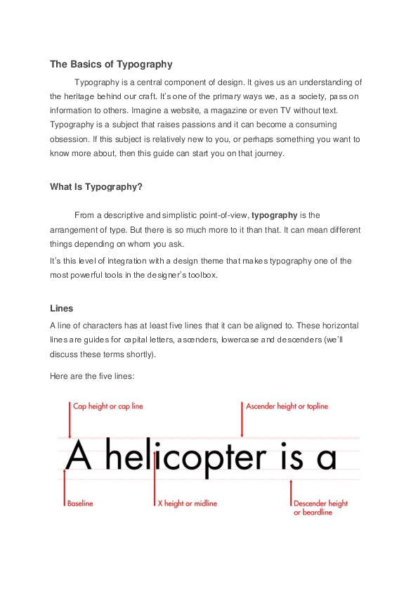 (DOC) The Basics of Typography