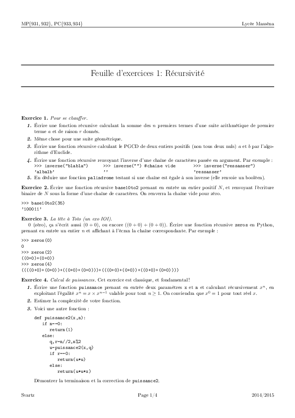 pgcd recursif python