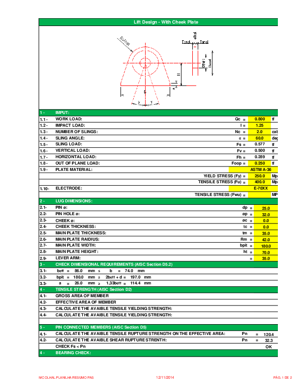 (XLS) Lift Design with cheek plate