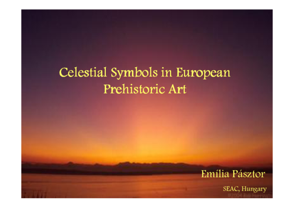 (PDF) Celestial Symbols in European Prehistoric Art
