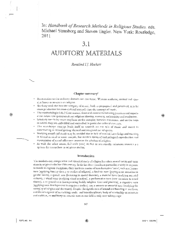 (PDF) Auditory Materials