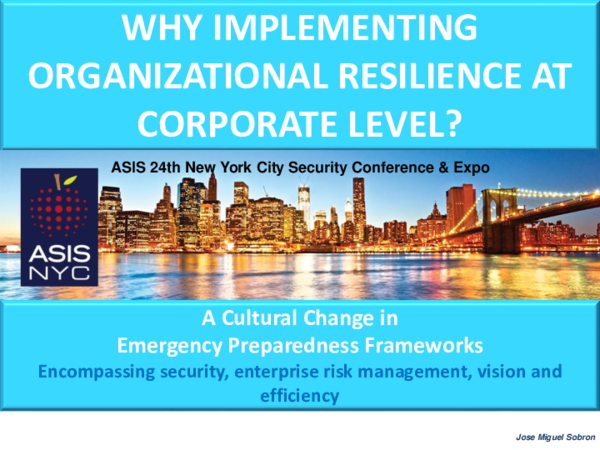 (PPT) 2014 03 14 Organizational Resilience ASIS
