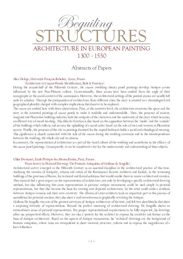 (PDF) From survey to pictorial drawing, the fantastical antiquities of ...