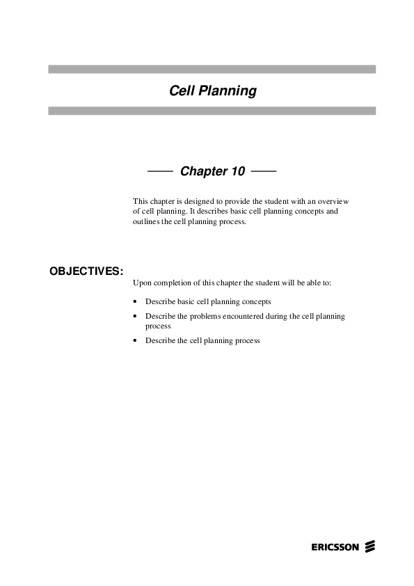 (PDF) Cell Planning Chapter 10