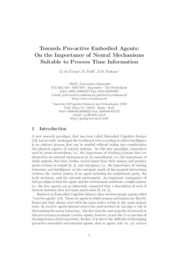 (PDF) Towards Proactive Embodied Agents: On the Importance of Neural Mechanisms Suitable to ...