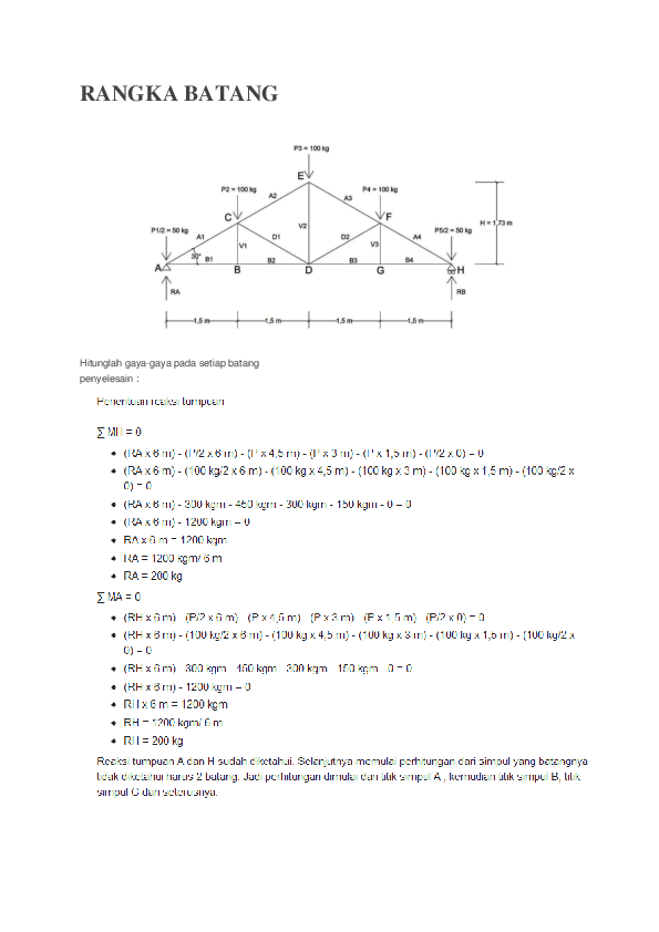 (DOC) RANGKA BATANG