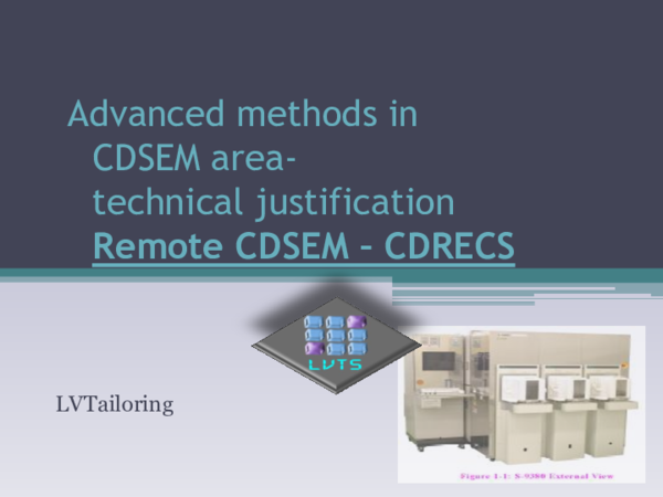 (PDF) Advanced methods in CDSEM area - Remote CDSEM
