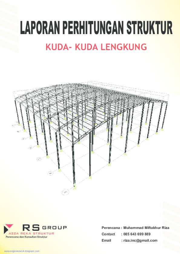 (PDF) LAPORAN PERHITUNGAN STRUKTUR KUDA-KUDA LENGKUNG RS RS GROUP GROUP