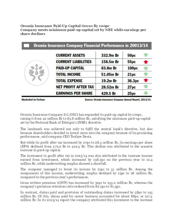(DOC) Oromia Insurance