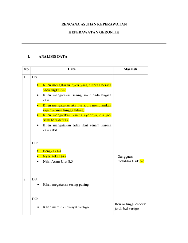 (DOC) RENCANA ASUHAN KEPERAWATAN