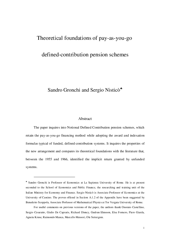 (PDF) defined-contribution pension schemes