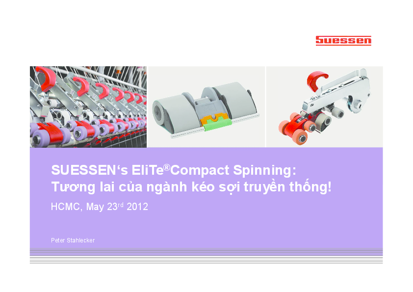 (PDF) SUESSEN's EliTe ® Compact Spinning: Tương lai của ngành kéo sợi ...