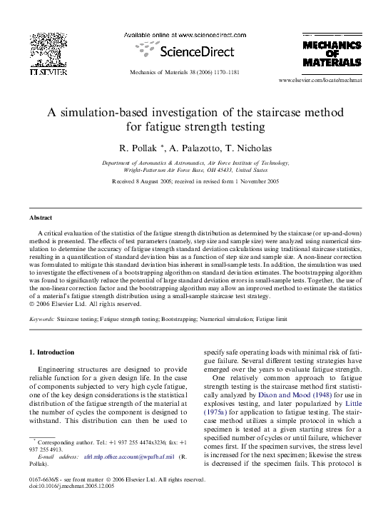 (PDF) A simulation-based investigation of the staircase method for ...