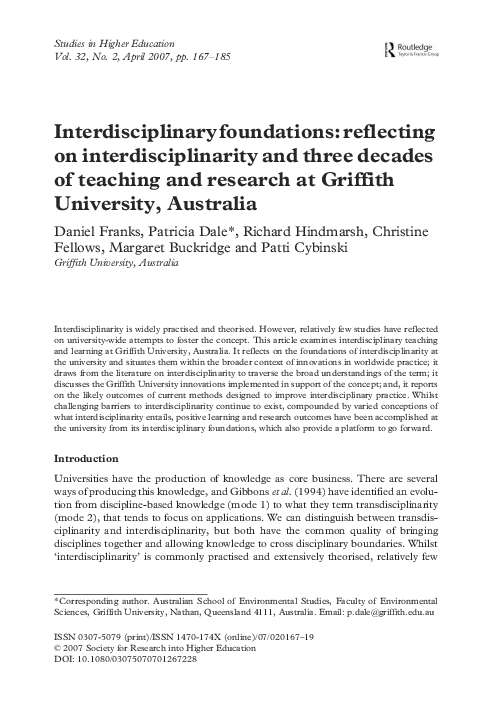 Daniels, F., Dale, P., Hindmarsh, R., Fellows, C., Buckridge, M ...