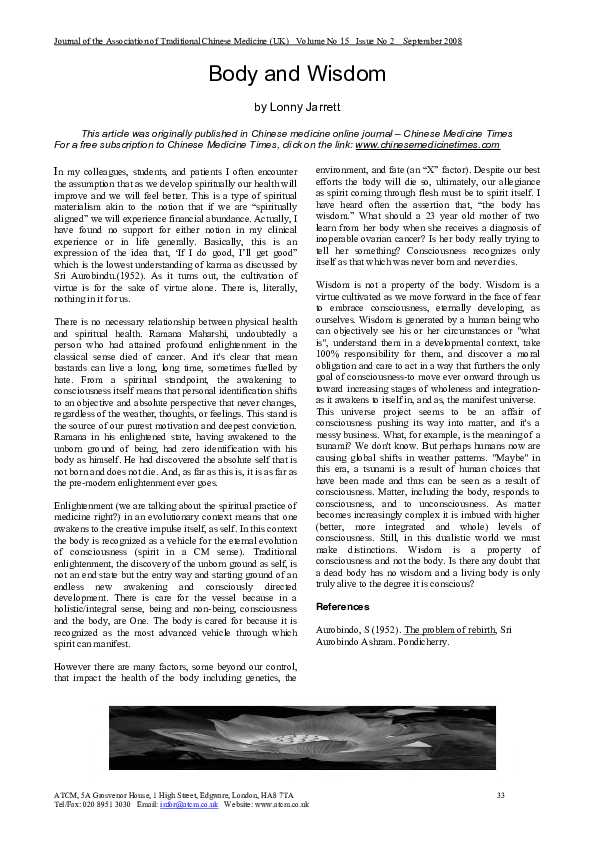 (PDF) Body Wisdom