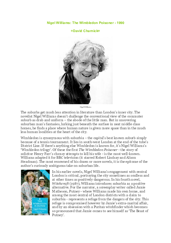 (PDF) Nigel Williams - The Wimbledon Poisoner