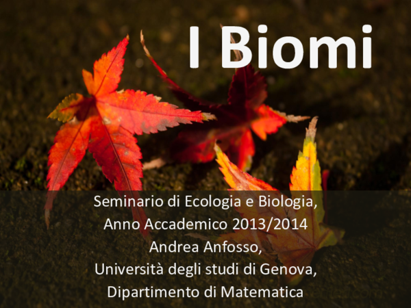 (PPT) I biomi
