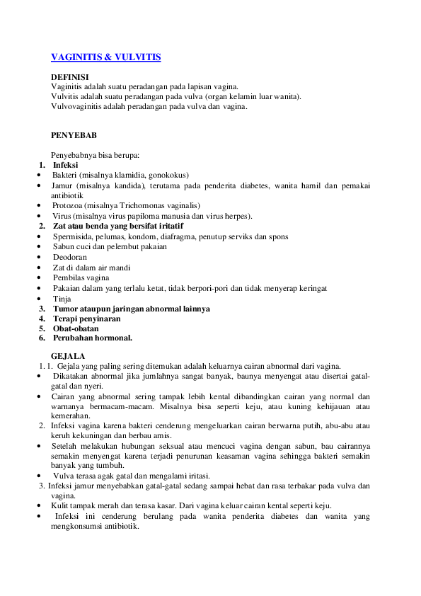 (PDF) VAGINITIS & VULVITIS