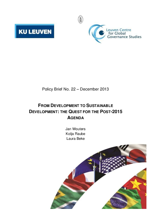 (PDF) From Development to Sustainable Development: The Quest for the ...