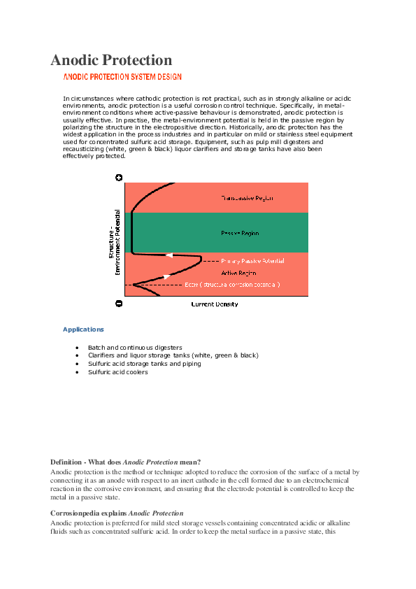 (DOC) Anodic Protection