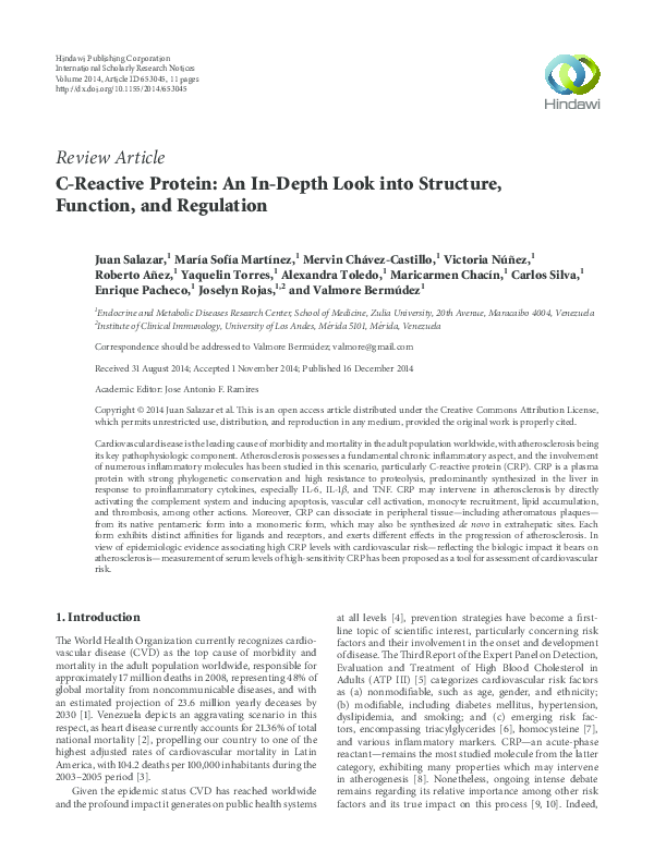 C-Reactive Protein: An In-Depth Look into Structure, Function, and ...