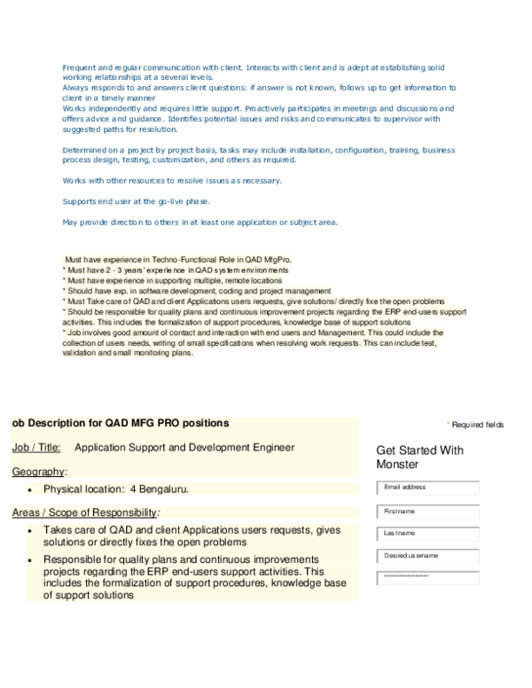 (DOC) Frequent ob Description for QAD MFG PRO positions | สร้อยคอจากเศษ ...