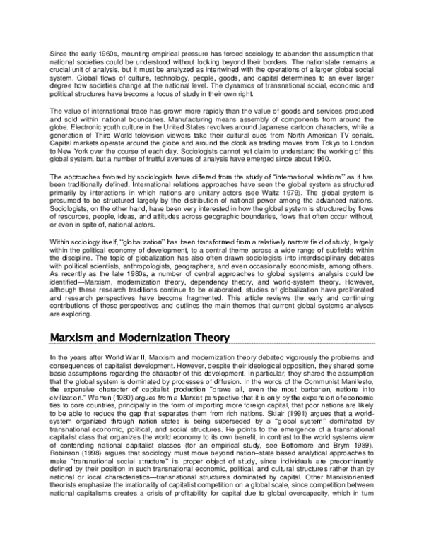 (DOC) Global system theory