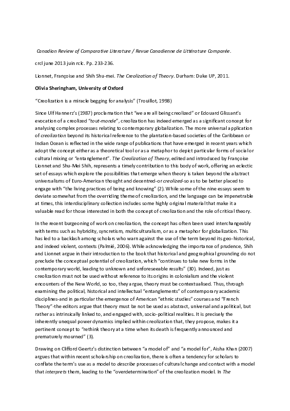 (PDF) Françoise Lionnet, Shu-mei Shih (Eds.) The Creolization of Theory ...