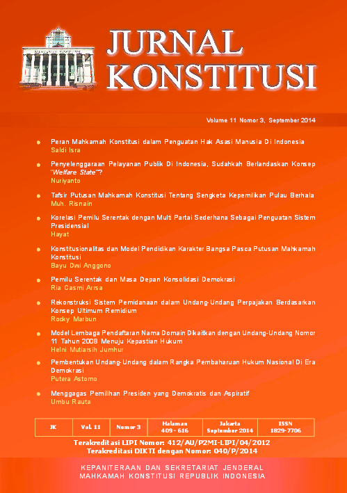 (PDF) Korelasi Pemilu Serentak dengan Multi Partai Sederhana Sebagai ...