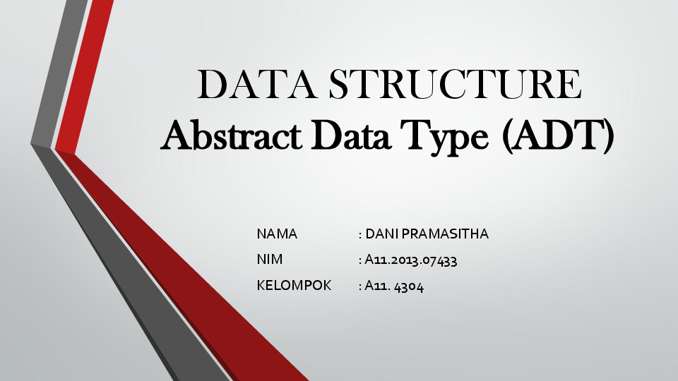 (PPT) ADT Struktur Data (Struktur Data)