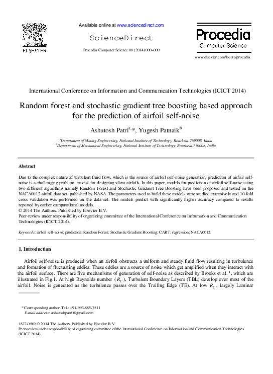 Pdf Random Forest And Stochastic Gradient Tree Boosting Based