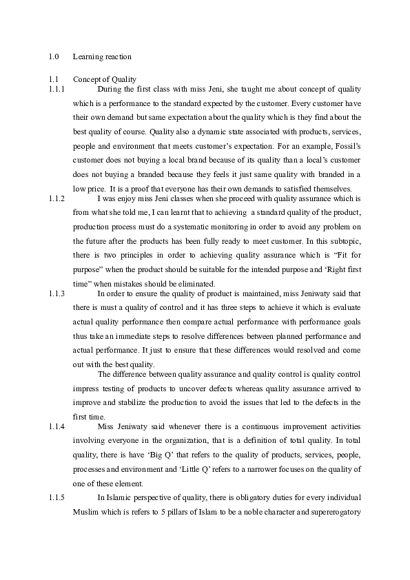 (DOC) Learning reaction